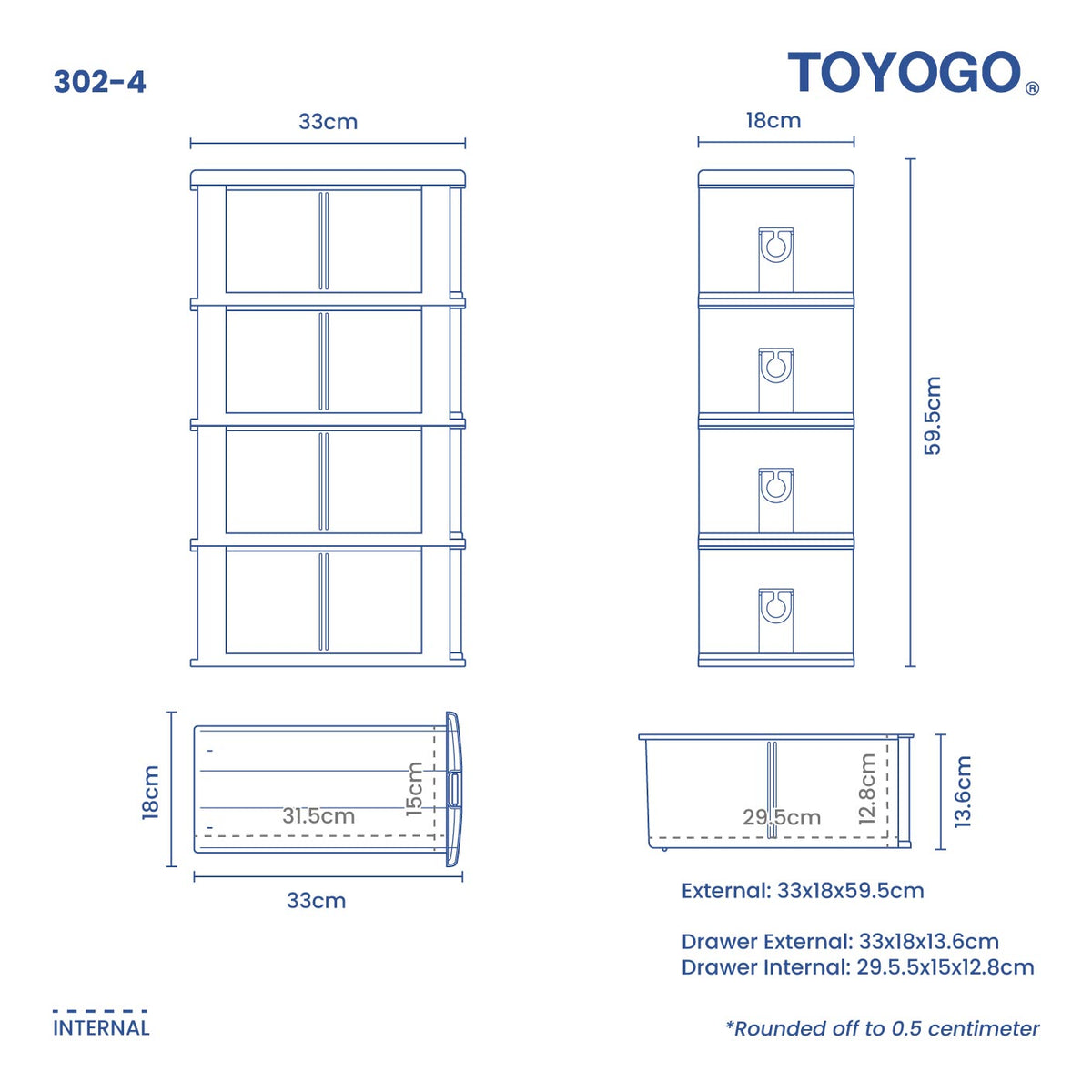 4 TIER CD/SAT DRAWER (302-4) | TOYOGO Singapore – TOYOGO For Business