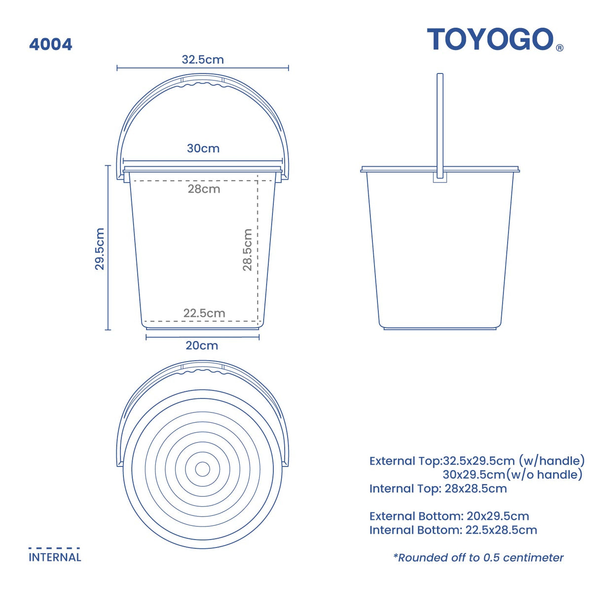 PAIL 4 GAL (4004) | TOYOGO Singapore – TOYOGO For Business