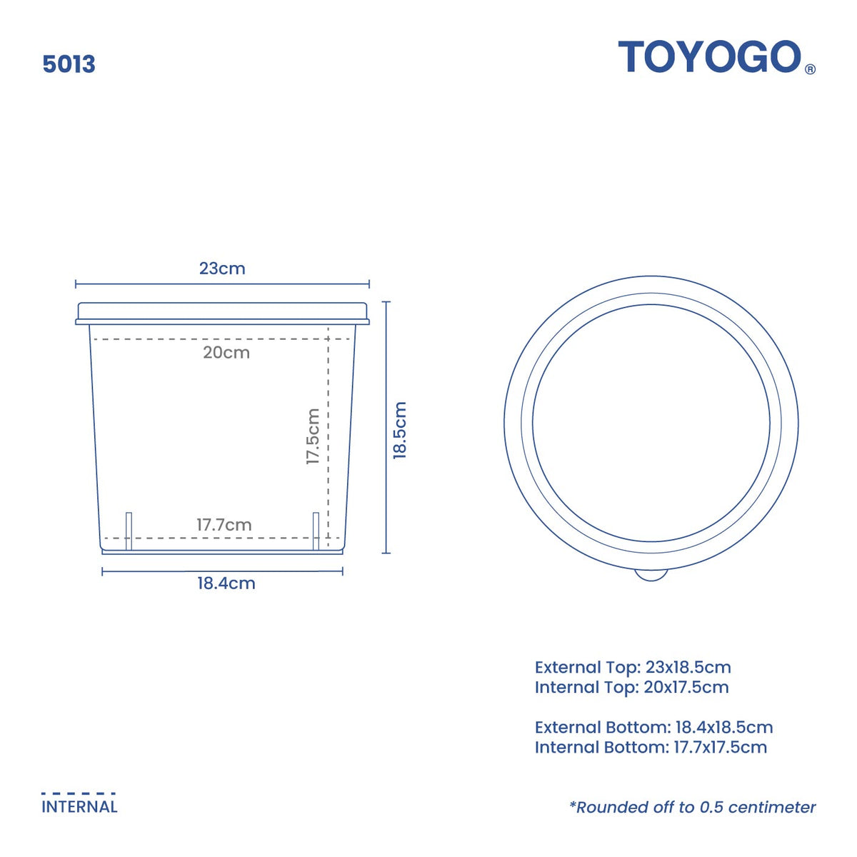 ROUND CONTAINER W/LID (5013) | TOYOGO Singapore – TOYOGO For Business