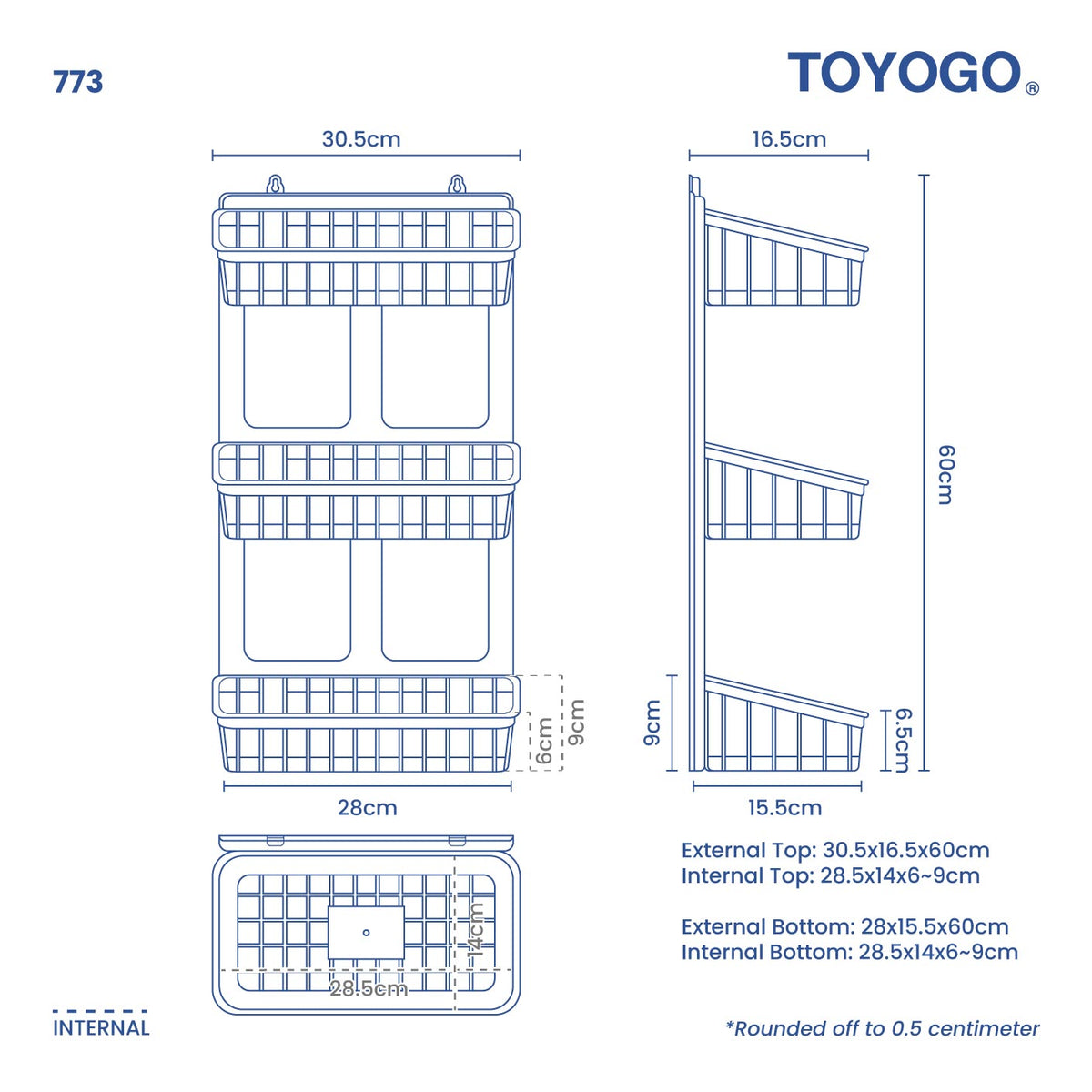 3 TIER CREATIVE RACK (773) | TOYOGO Singapore – TOYOGO For Business