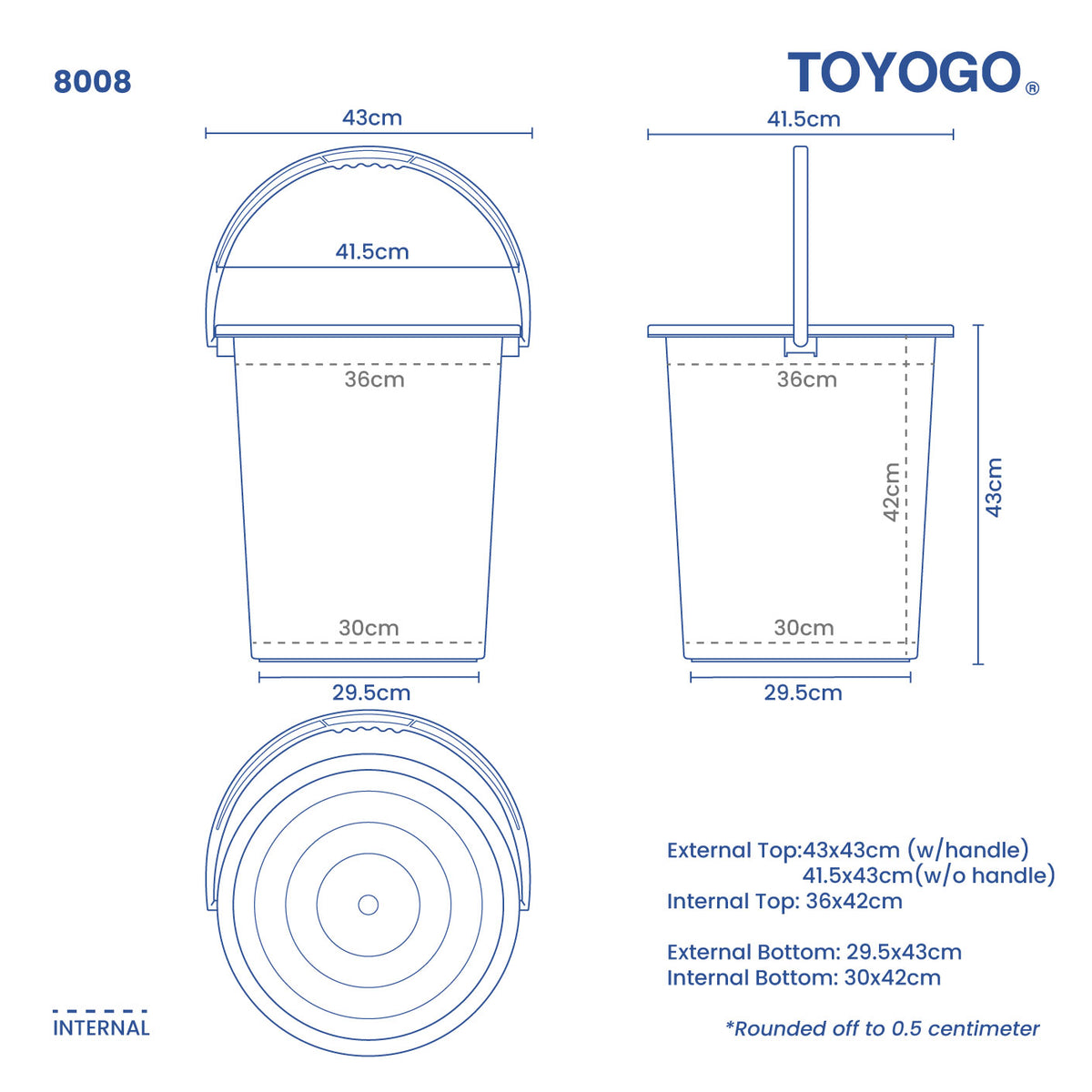 PAIL 8 GAL (8008) | TOYOGO Singapore – TOYOGO For Business
