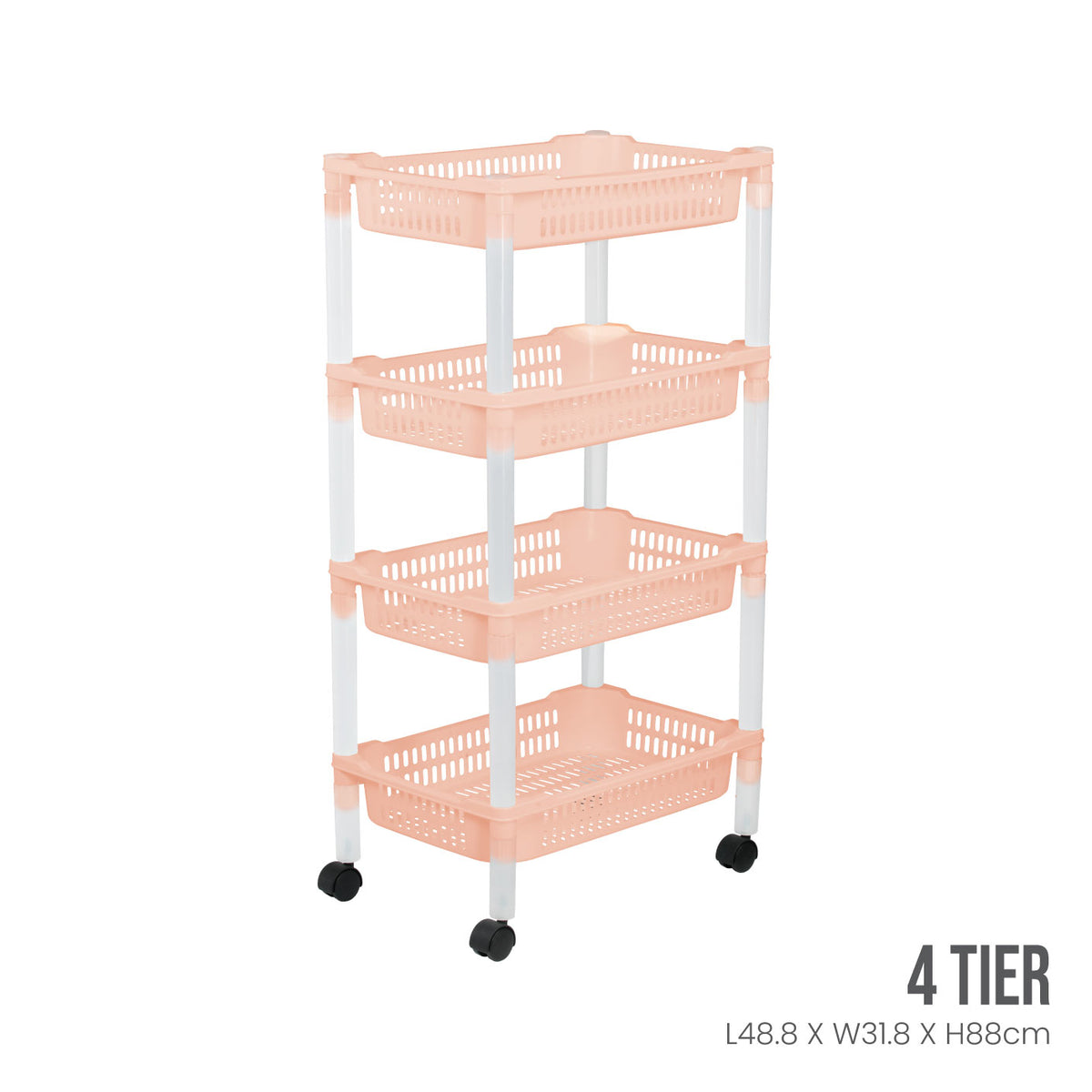 4 TIER BASKET TROLLEY (884-4) | TOYOGO Singapore – TOYOGO For Business